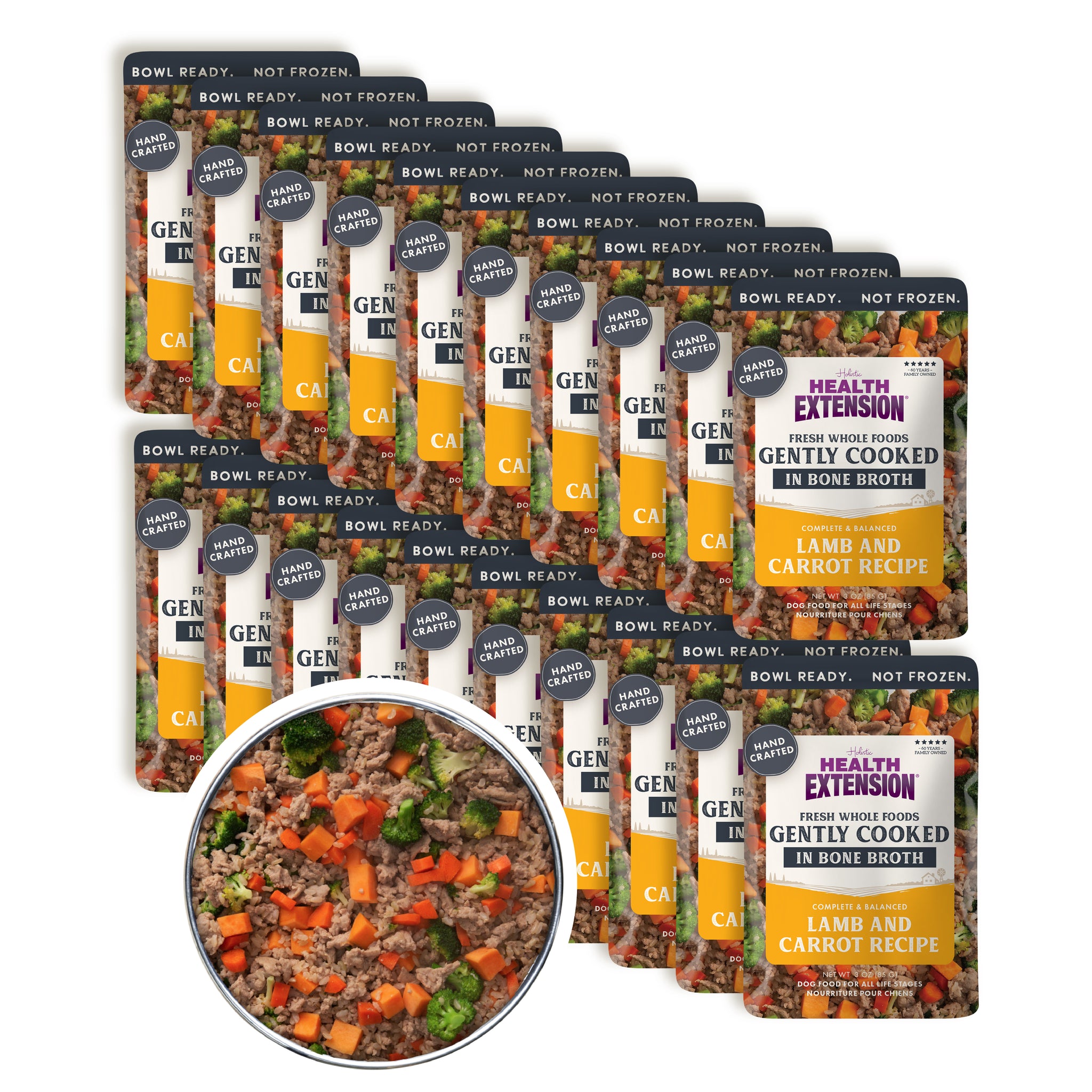 *Gently Cooked Lamb And Carrot Recipe 3oz 20 Pack