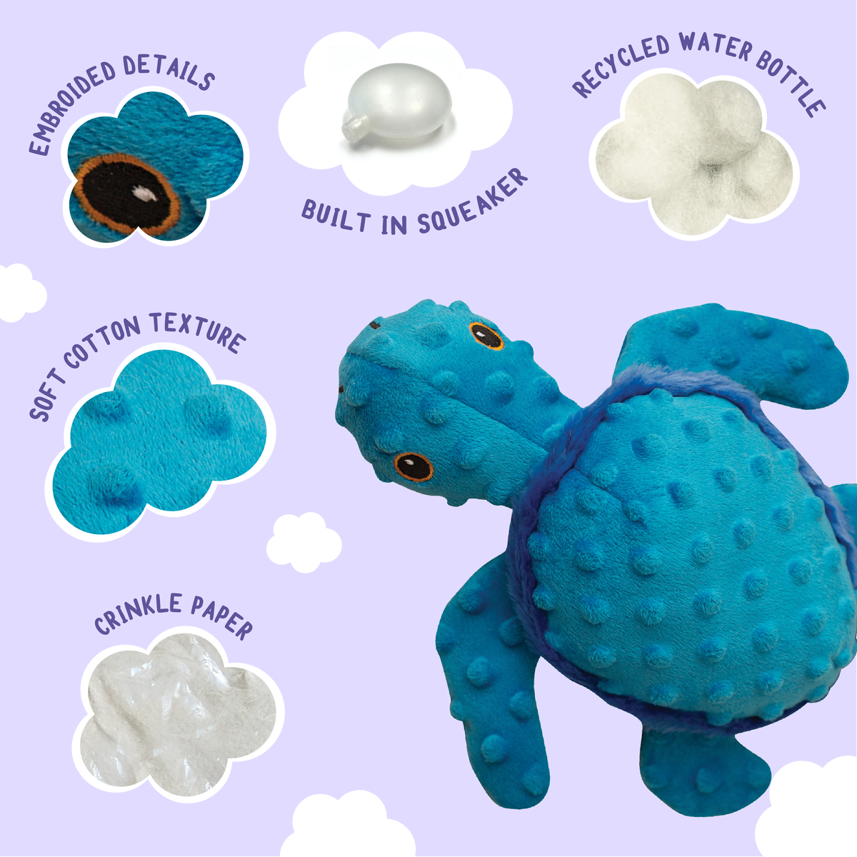 Tucker the Turtle Dog Toy